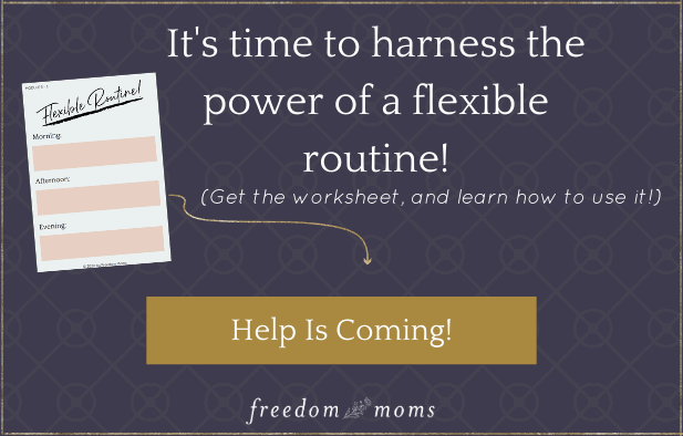 HOW TO MAKE A HOME ROUTINE THAT WILL SAVE YOUR SANITY - Freedom Moms